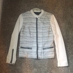 Express | Jackets & Coats | Express Leather And Knit Jacket | Poshmark